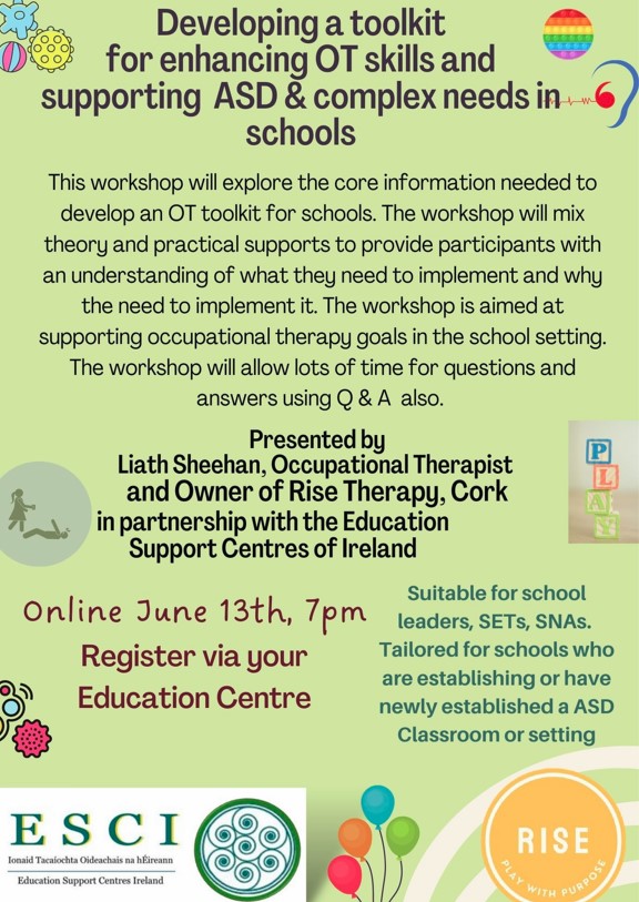 Developing a Toolkit to enhance OT Skills- Supporting ASD and Complex ...